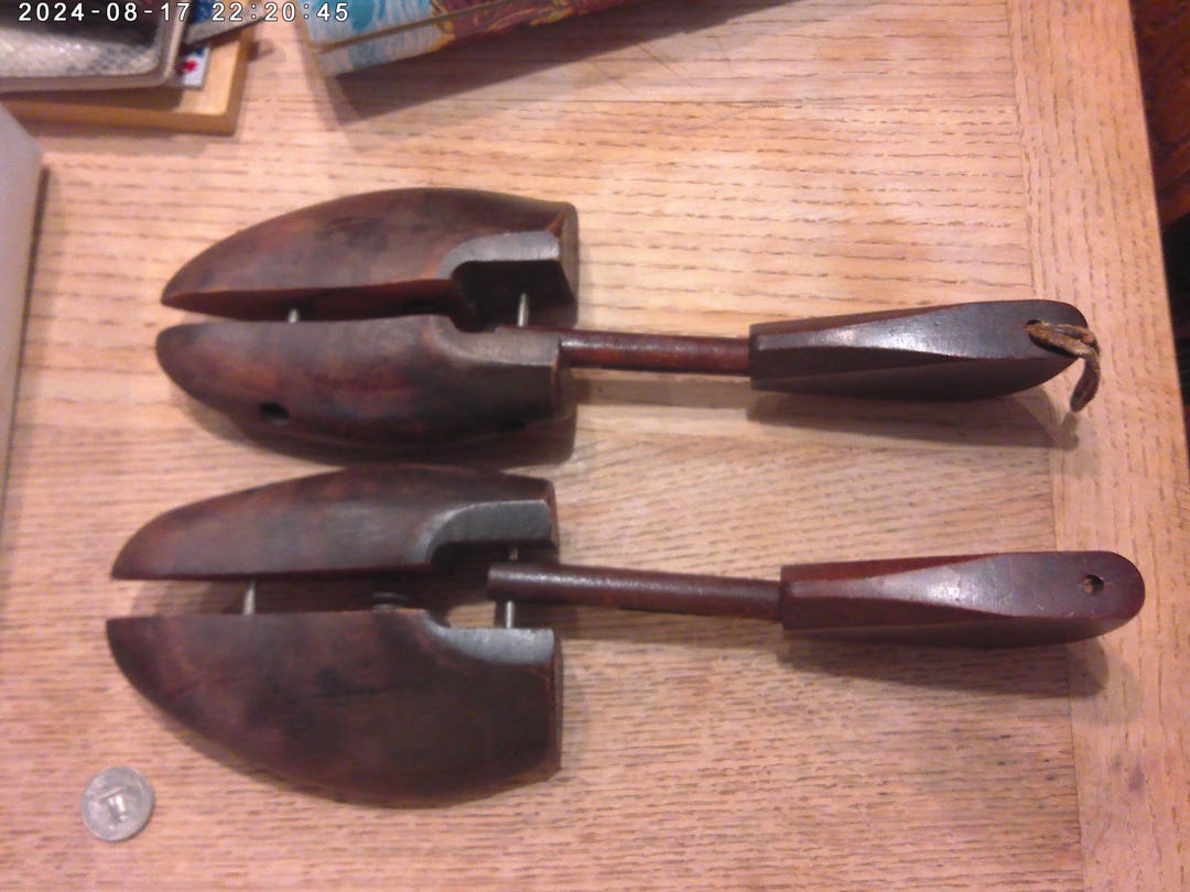Vintage Wood Adjustable Shoe Trees - Etsy