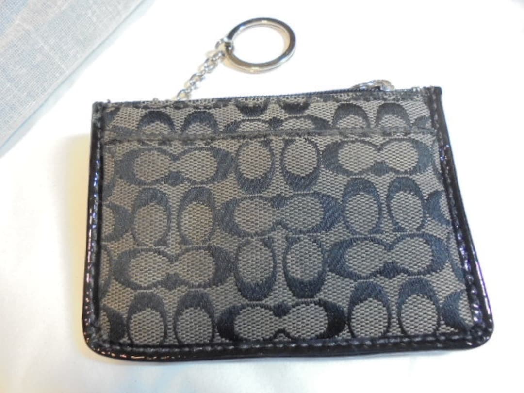 Coach Signature Coin / Card Holder - Etsy