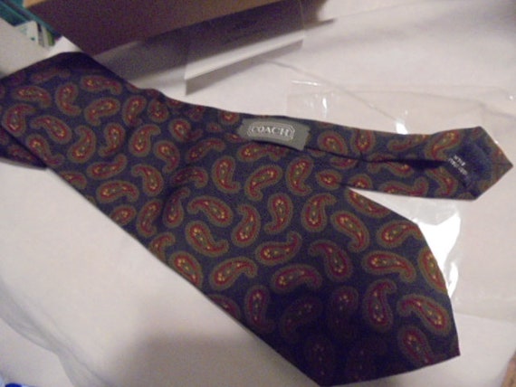 Coach man's Tie vintage paisley pattern - Gem