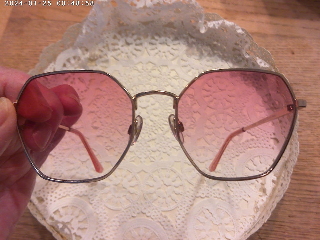Foster Grant Gold Frame Sun Glasses - Etsy