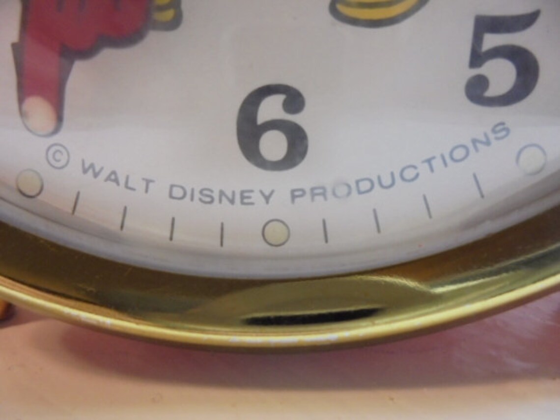 Micky Mouse Wind Alarm Clock 1960's - Etsy