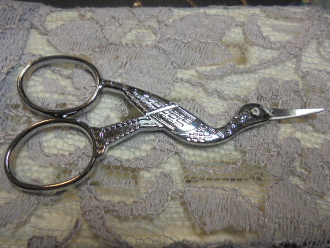 Silver Tone Bird Sewing Scissors 3 1/2 In. - Etsy