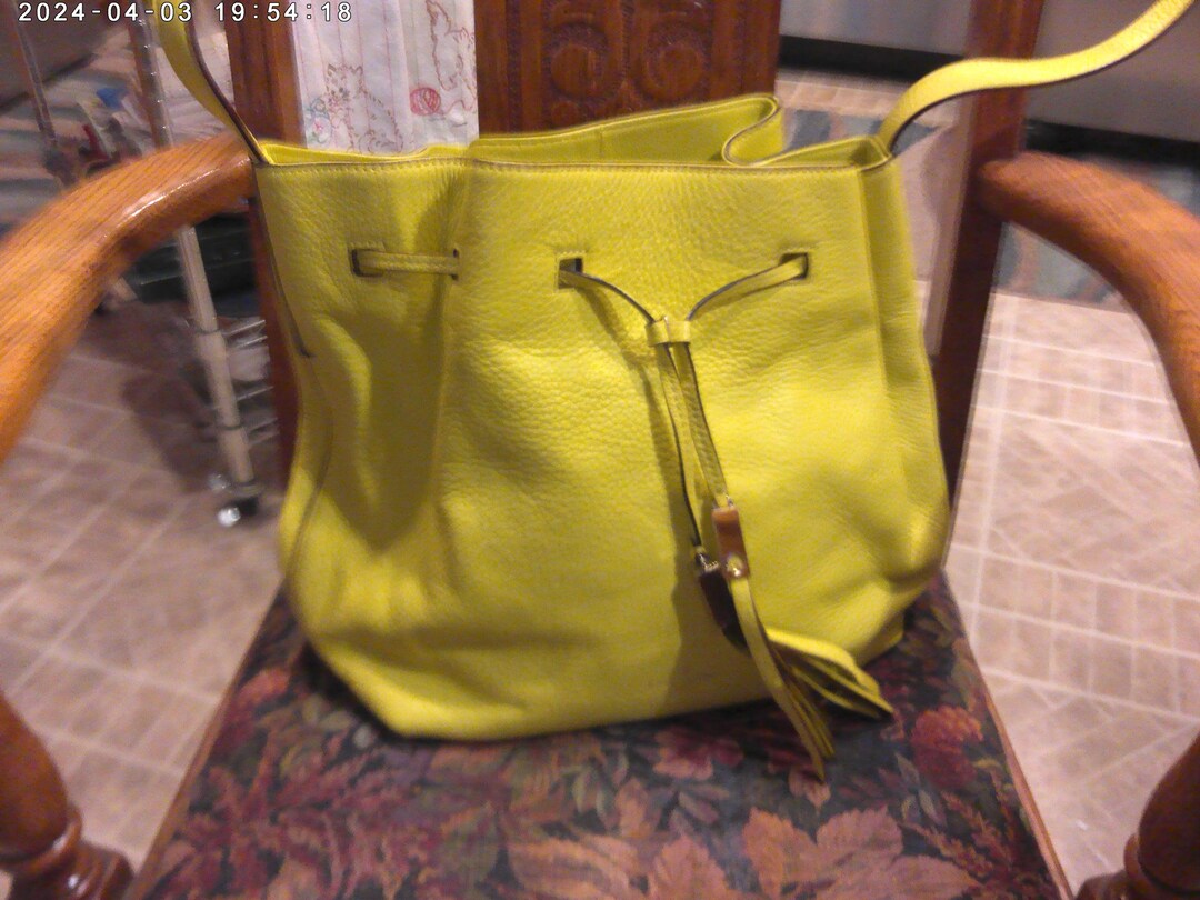 Kate Spade Yellow Bucket Drawstring Crossbody Handbag - Etsy