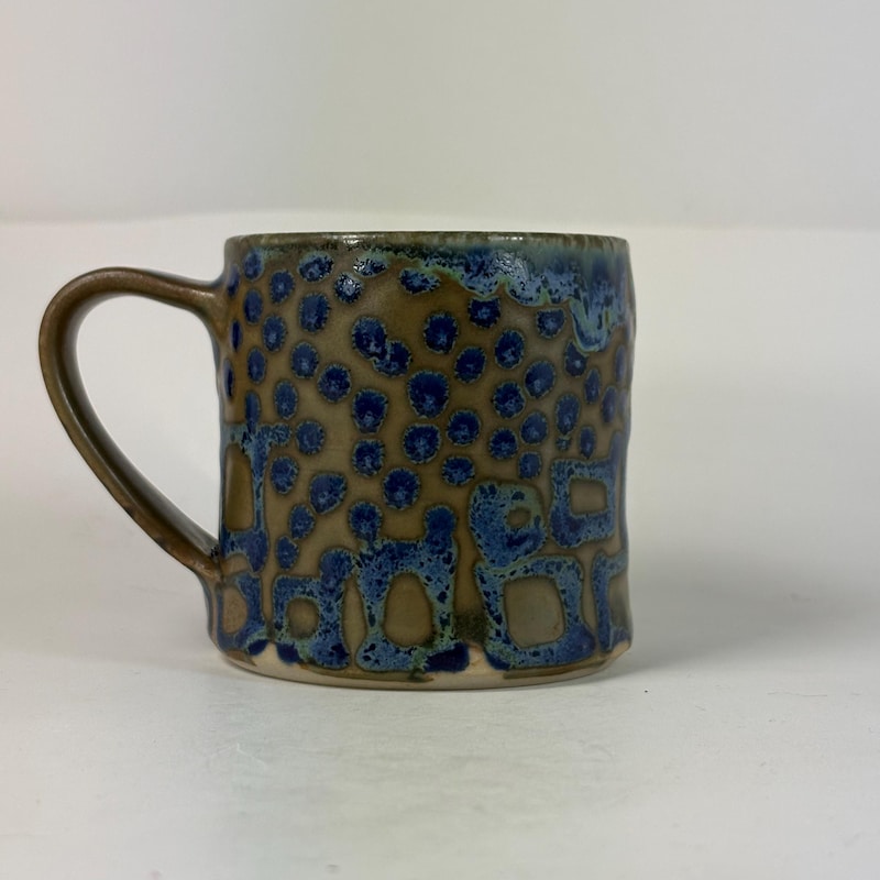 Small Ceramic Polka Dot Mug - Etsy