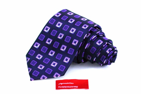Tie 3 Inch Wide in Regency Purple Tickled Pink and Navy - Etsy