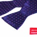 Silk SELF TIED Bow Tie in Cassis Raspberry Purple Navy Blue - Etsy