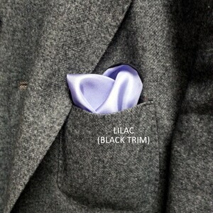 Multi-color SILK POCKET SQUARE in Reds, Lilac, Yellow, White With ...