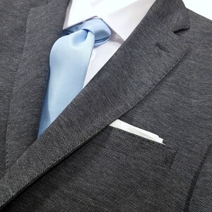 ICE BLUE Tie in Solid Woven Tonal - Etsy Canada
