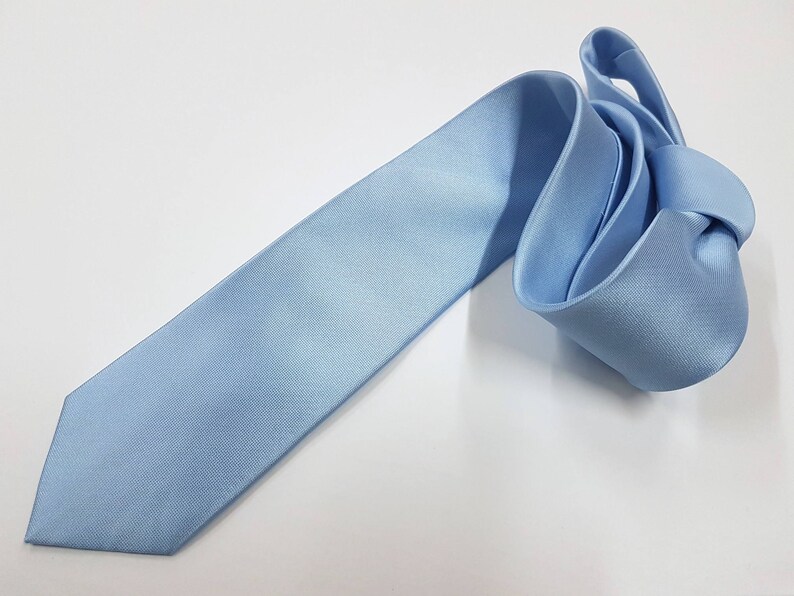 ICE BLUE Tie in Solid Woven Tonal - Etsy Canada