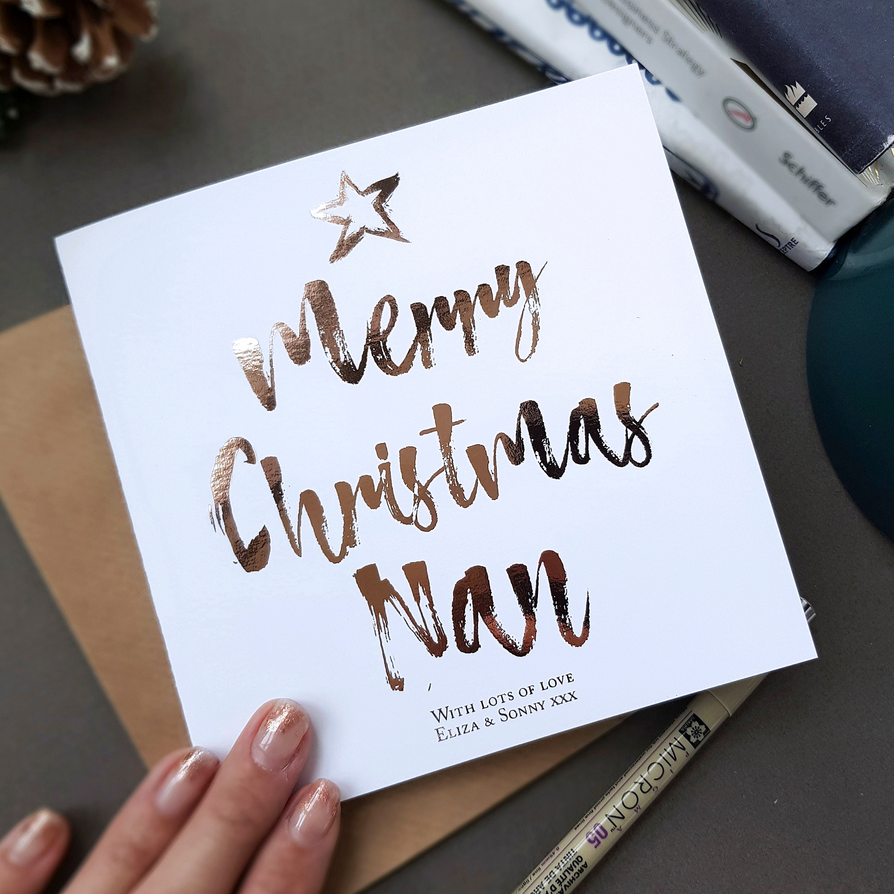 Personalised Christmas Card for Nana | Special Christmas Card | Nanna ...