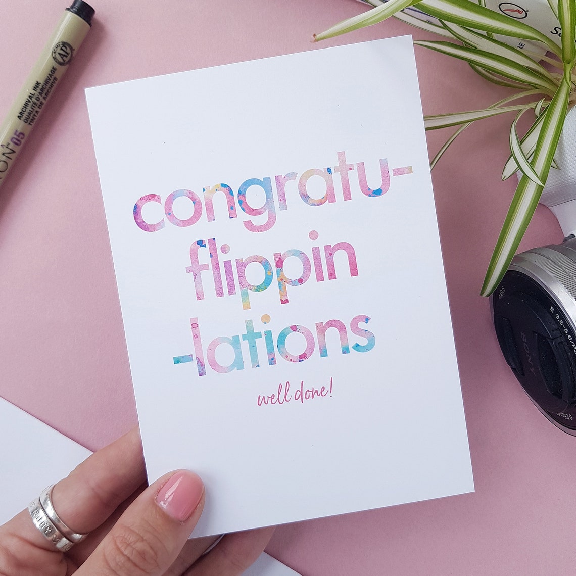 Congratu Flippin Lations Congratulations Card New Job - Etsy