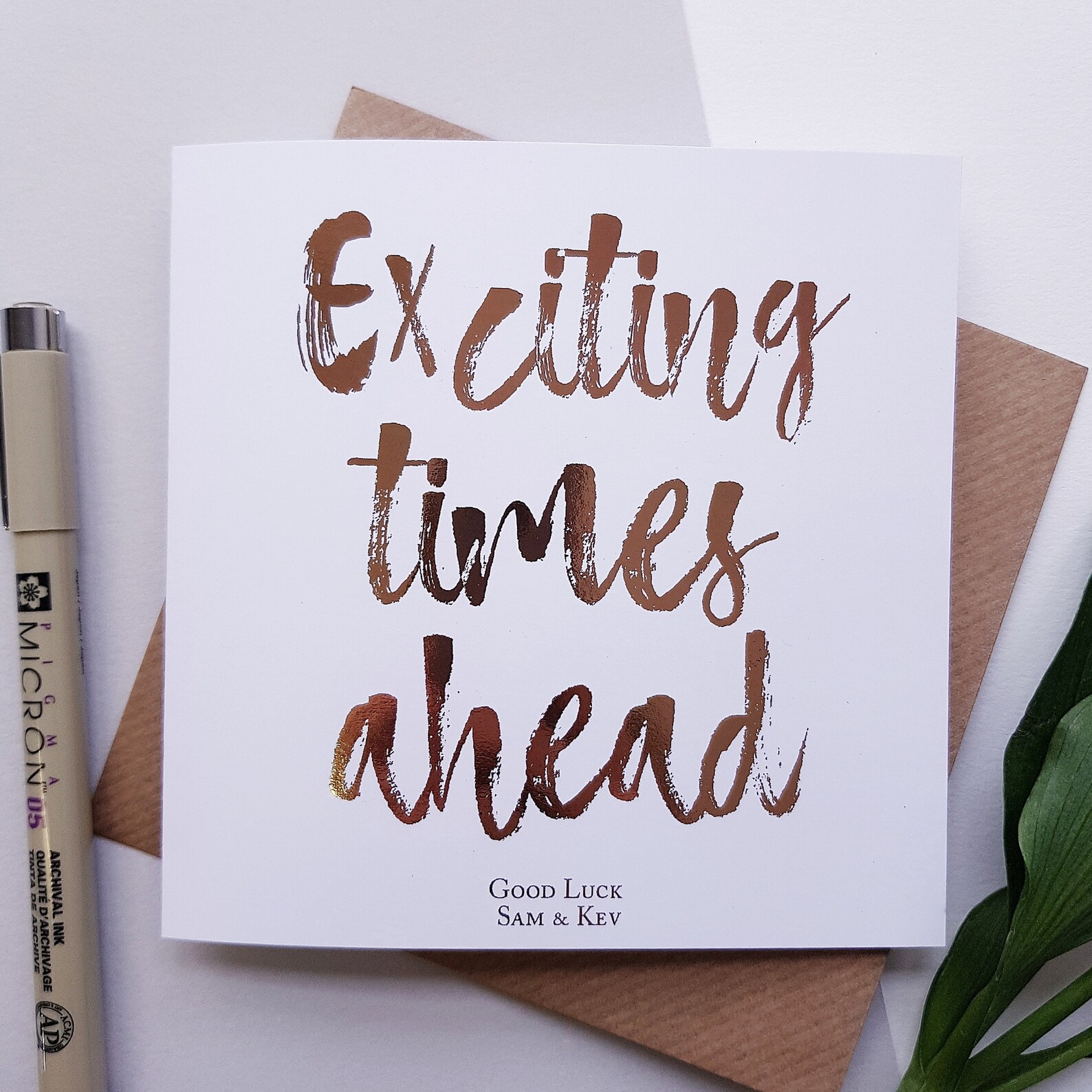 Exciting Time Ahead Good Luck Card New Home Card New Job Card ...