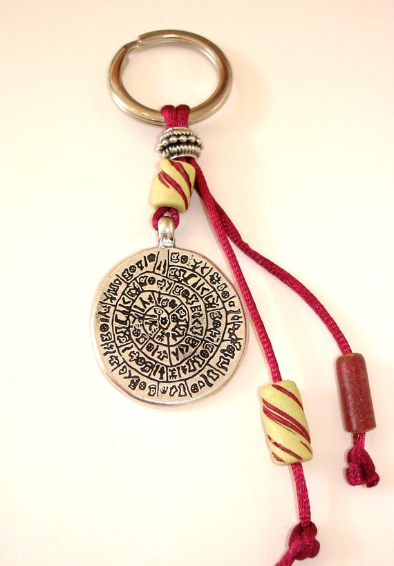 Phaistos Disc Keychain Minoan Crete Greek Mythology Greek - Etsy