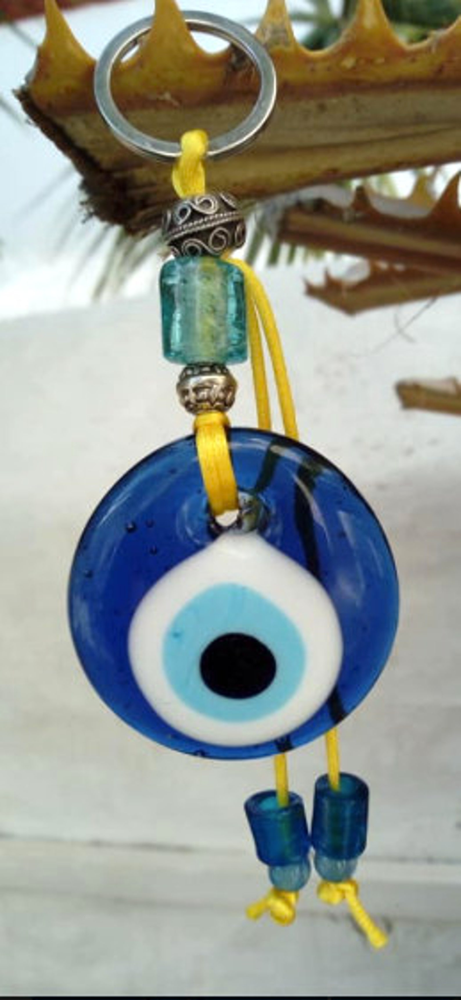 Nazaar Mati Greek Eye Good Luck Eye the Greek Evil Eye Keychain - Etsy