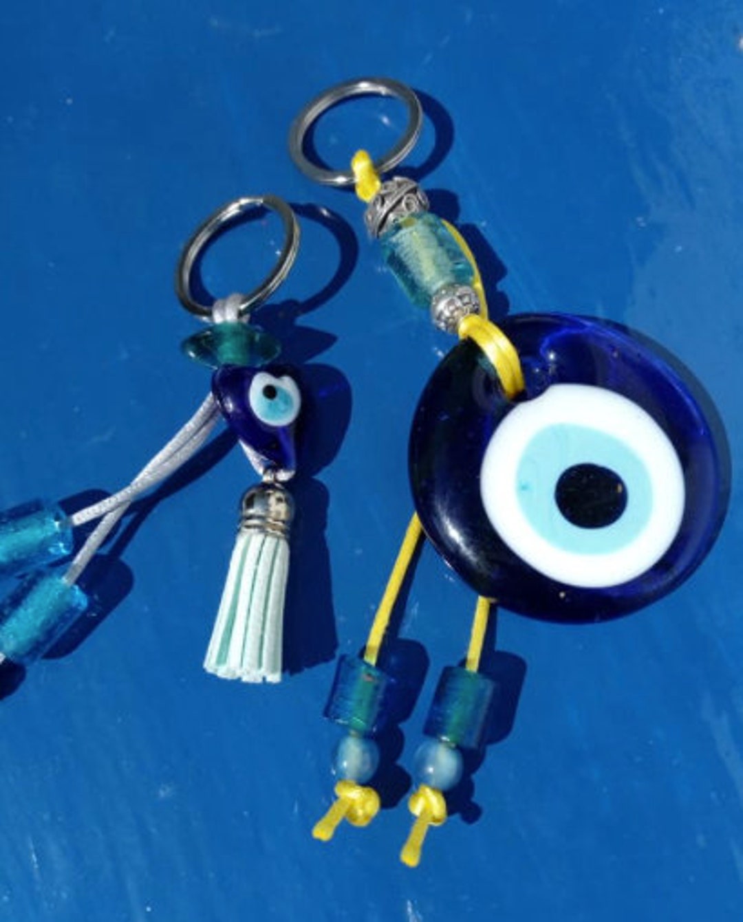 Nazaar Mati Greek Eye Good Luck Eye the Greek Evil Eye Keychain - Etsy