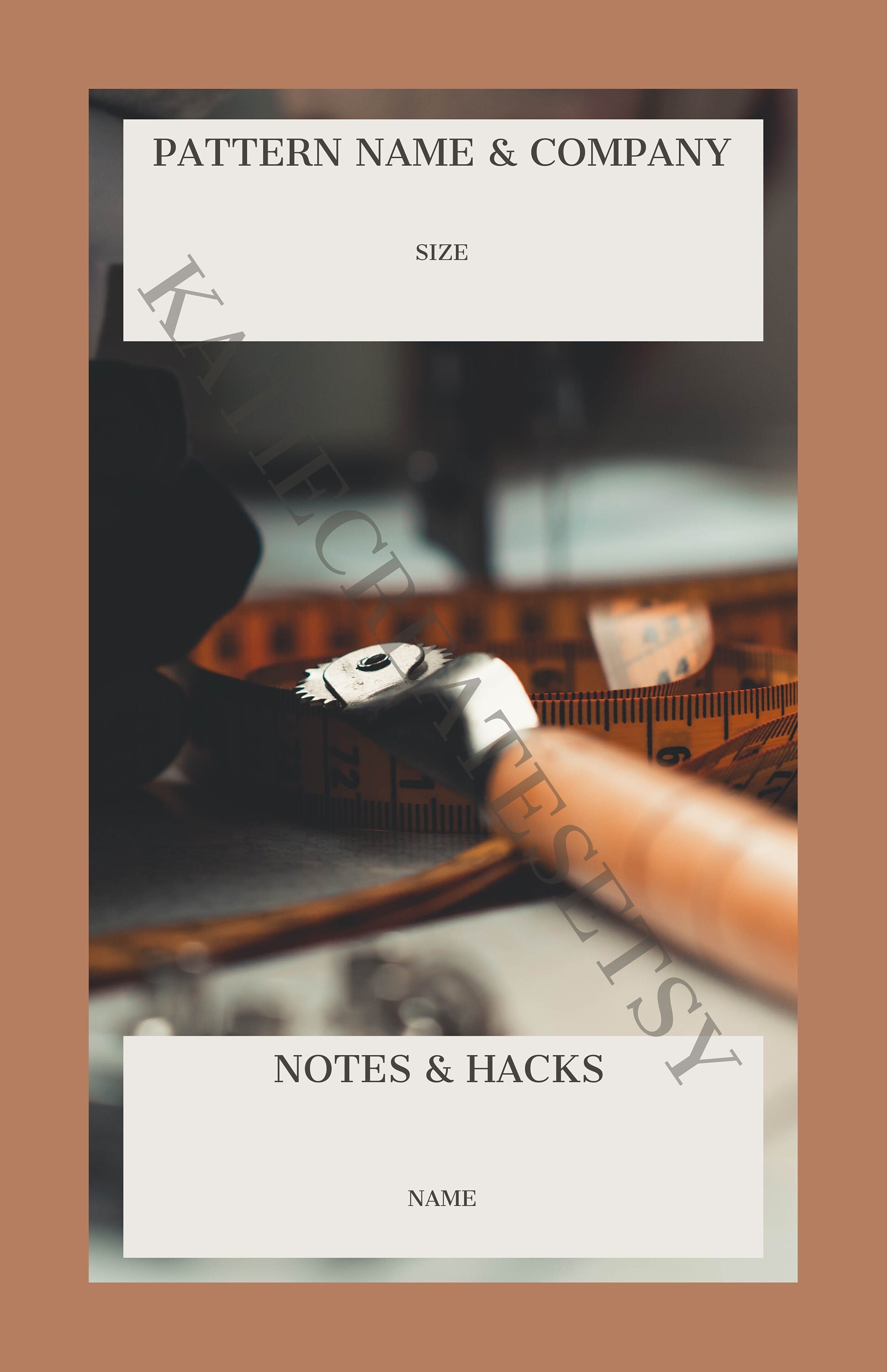 Sewing PDF Pattern Organizer, Digital Download - Etsy