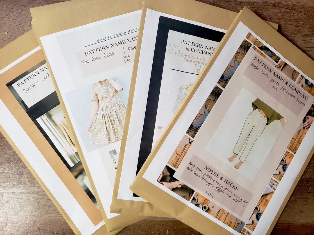 Sewing PDF Pattern Organizer, Digital Download - Etsy