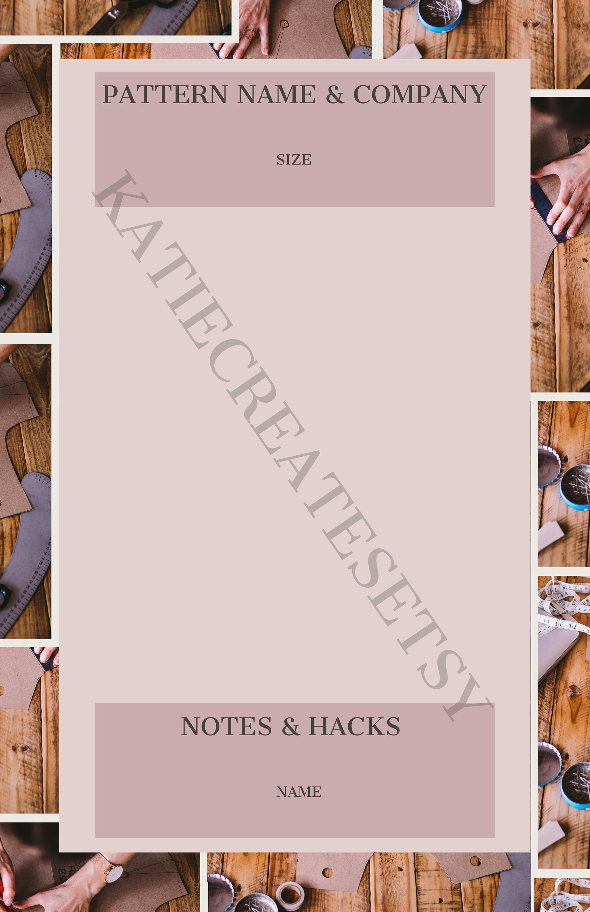 Sewing PDF Pattern Organizer, Digital Download - Etsy