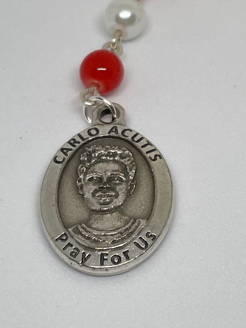 Saint Carlo Acutis Chaplet, Patron Saint of Teens, Gamers and Computer ...