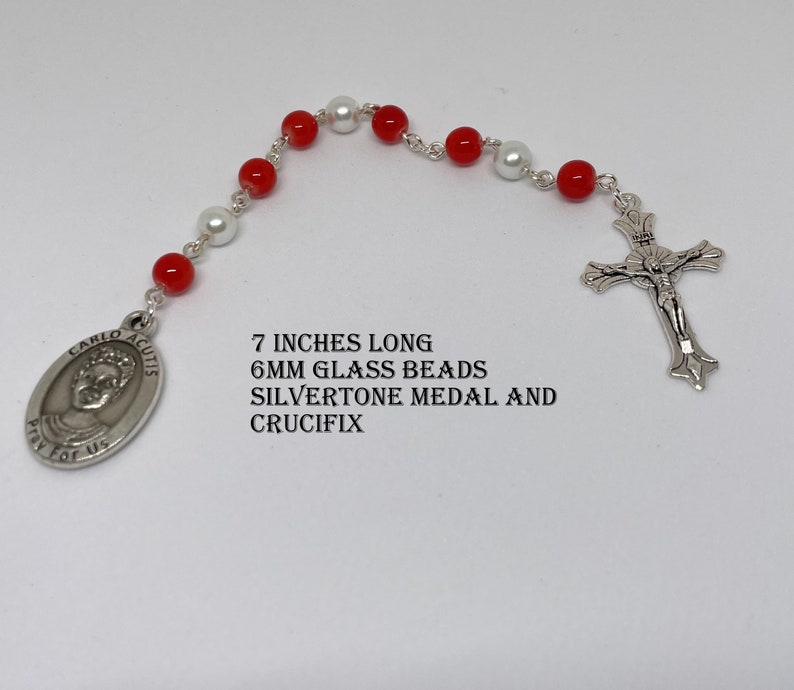 Saint Carlo Acutis Chaplet, Patron Saint of Teens, Gamers and Computer ...