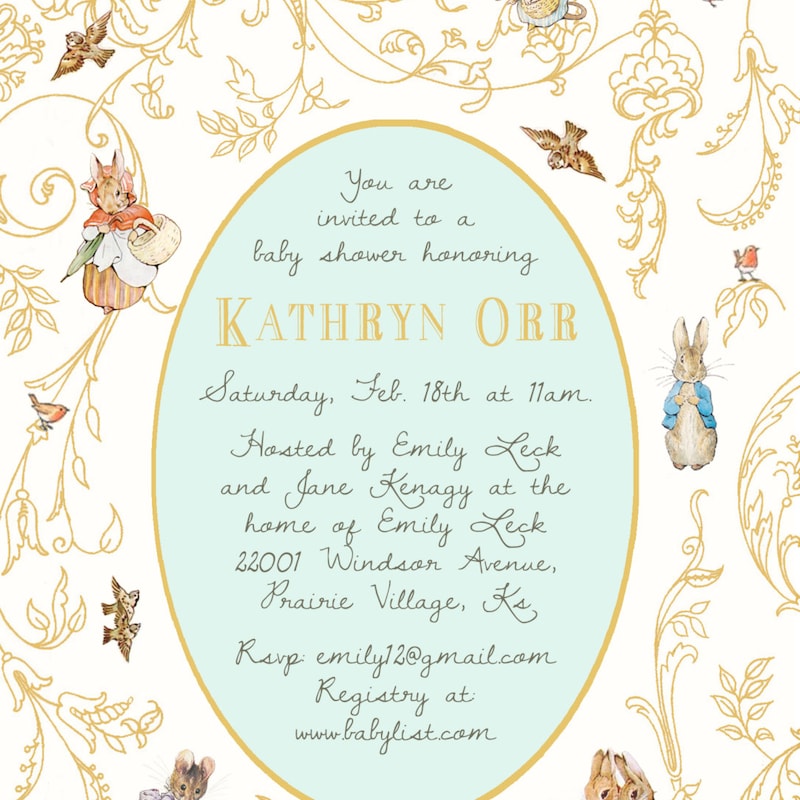 Beatrix Potter Baby Shower - Etsy