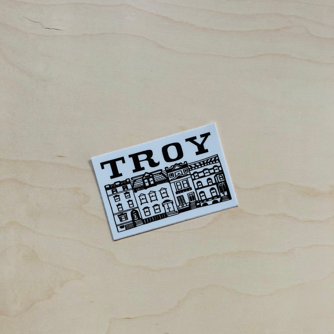 TROY Brownstone Vinyl Sticker - Etsy