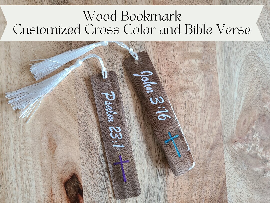 Christian Bookmark, Wood Bookmark, Bible Verse Bookmark, Bible Bookmark ...