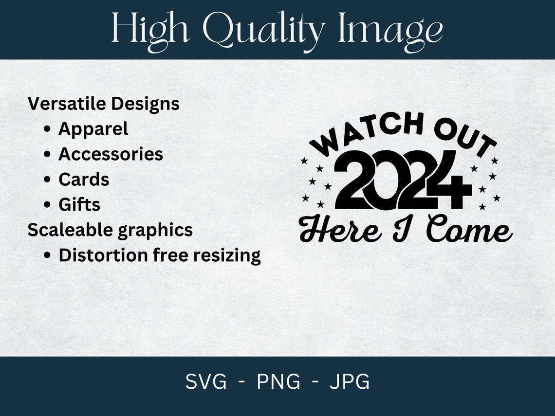 2024 SVG, New Year 2024 Svg, Happy New Year PNG, Happy New Year JPG, 2024 New Year Svg, 2024 ...