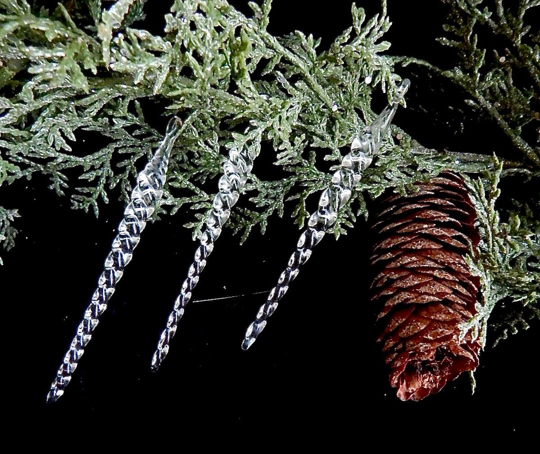 Handcrafted Clear Glass Icicles From Lauscha Germany Set of 3 - Etsy