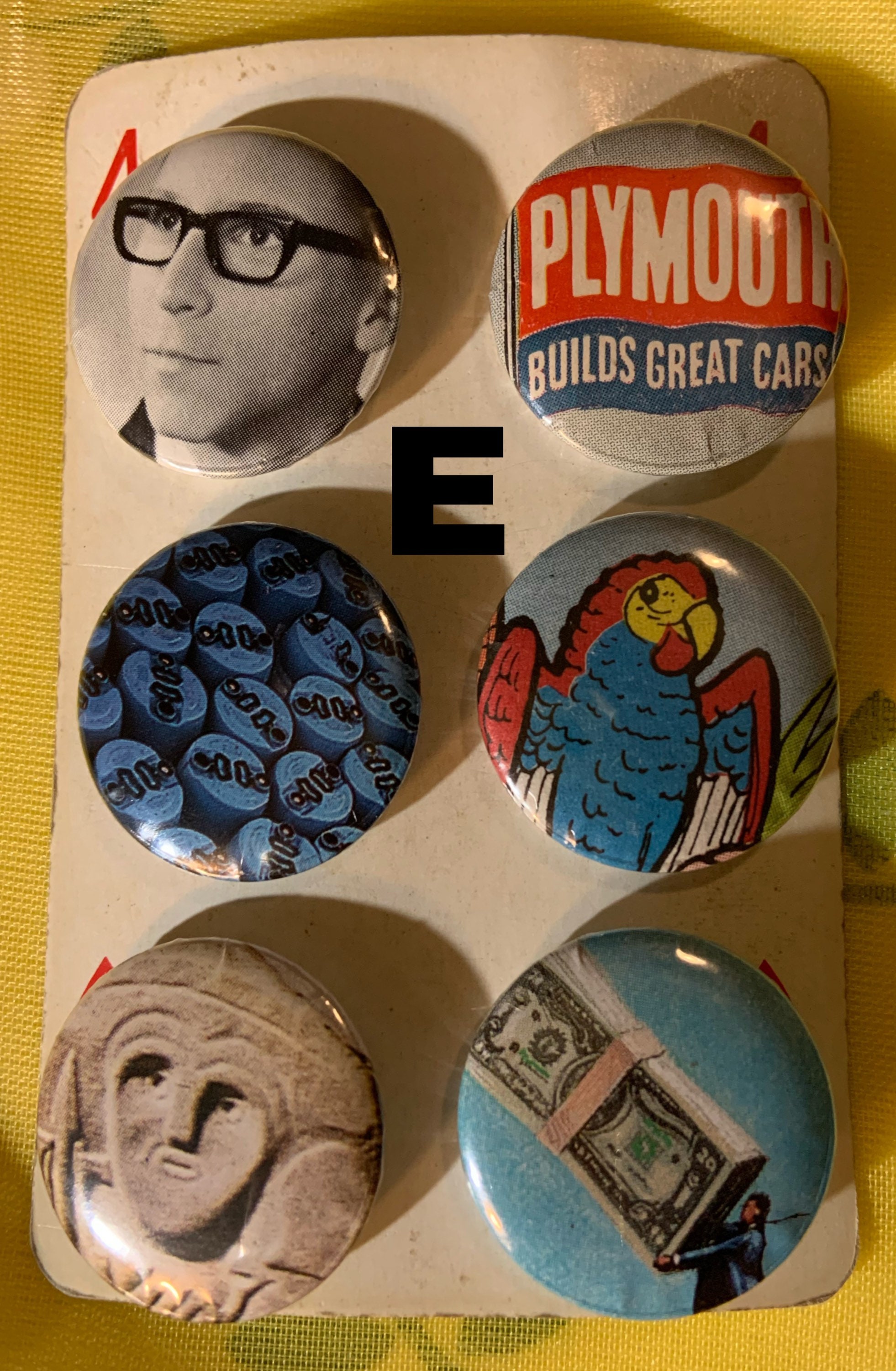 Pack of 6 Buttons Pins-11 - Etsy