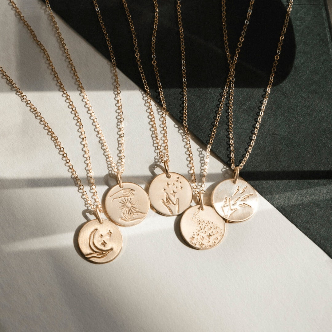 Talisman Pendant Necklace, Mystic Circle Necklace, Manifestation ...