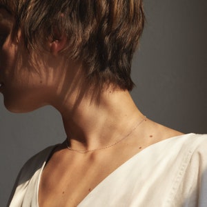 Dainty Chain Necklace, Simple Everyday Layering Chain, Sparkly Delicate ...