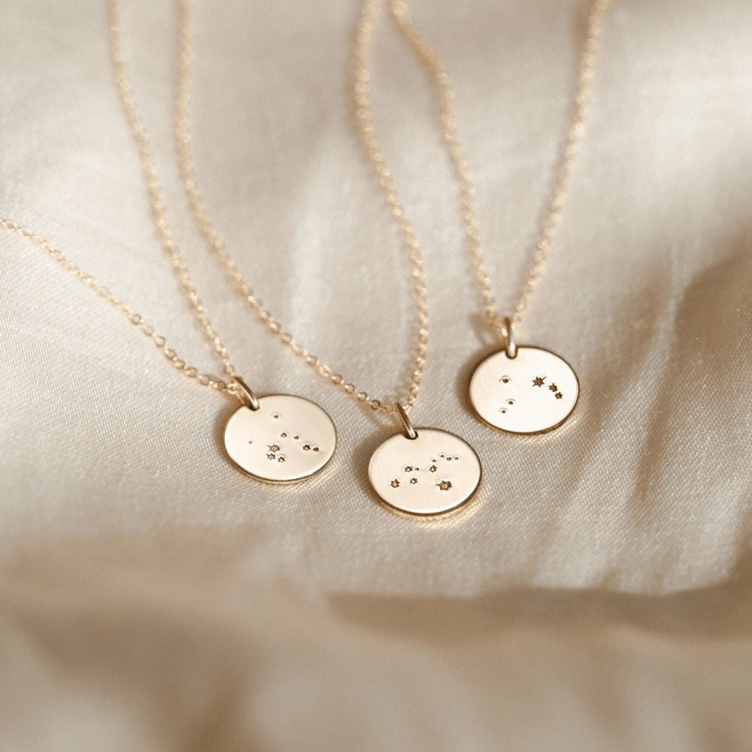 Constellation Necklace, Zodiac Pendant Necklace, Celestial Necklace ...