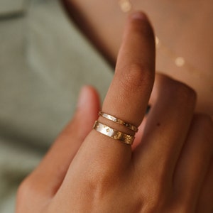 Stardust Ring, Celestial Ring, Star Stacking Ring, Constellation Ring ...