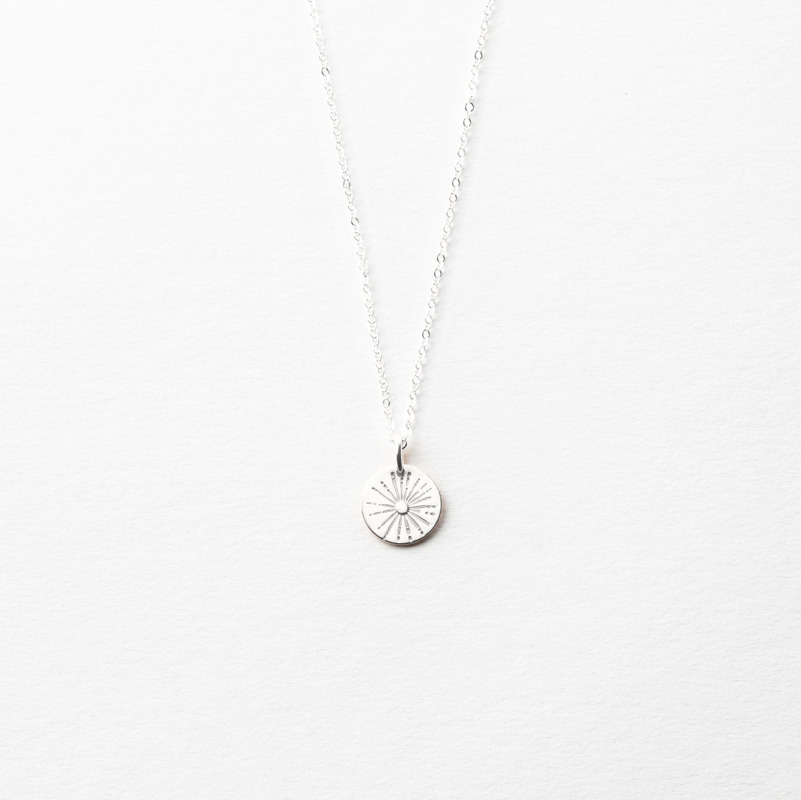 Sunbeam Necklace, Small Sun Necklace, Inspirational Sunshine Necklace ...
