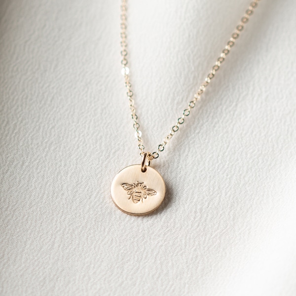 Bee Charm Necklace - Etsy