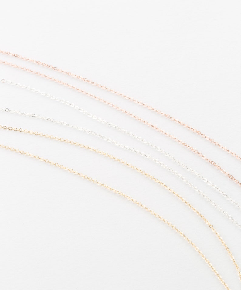 Dainty Chain Necklace Simple Everyday Delicate Layering | Etsy