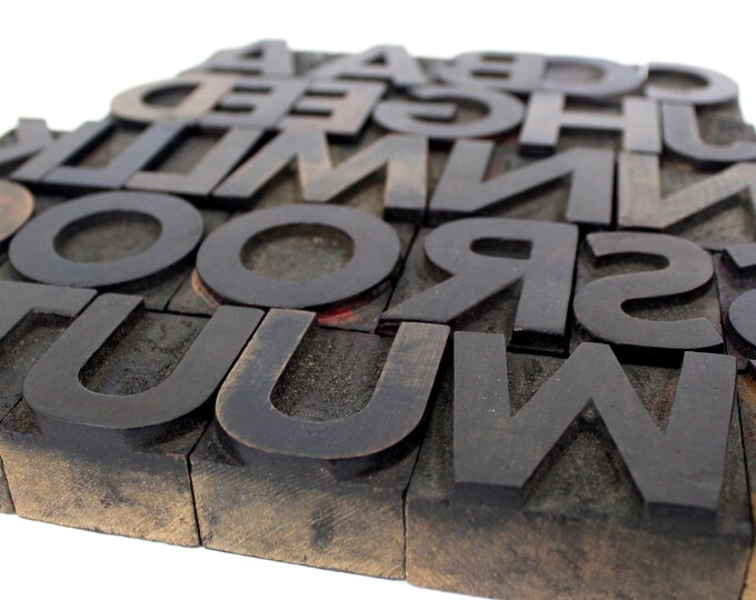 Wooden Letterpress Printing Blocks. Pick Your Wood Letters. - Etsy
