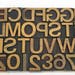Letterpress Printing Blocks Vintage 1 Inch Wooden Alphabet / Pick Your ...