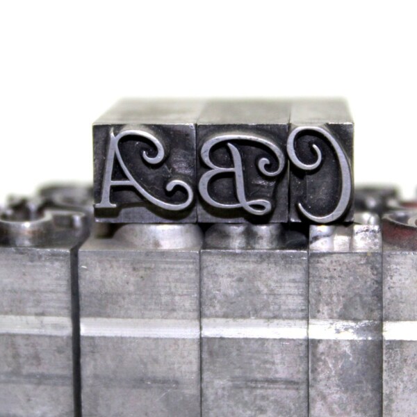 Metal Script Letters - Etsy