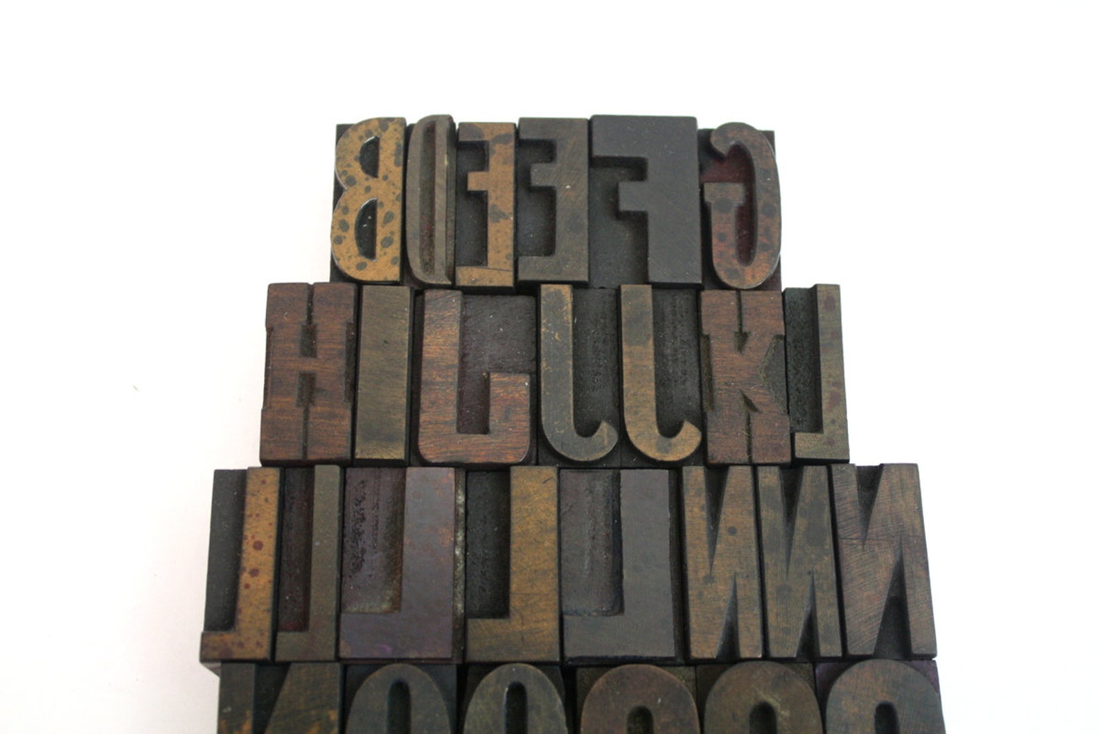 Vintage Wooden Letterpress Type. 1 3/8 Wood Letters and - Etsy