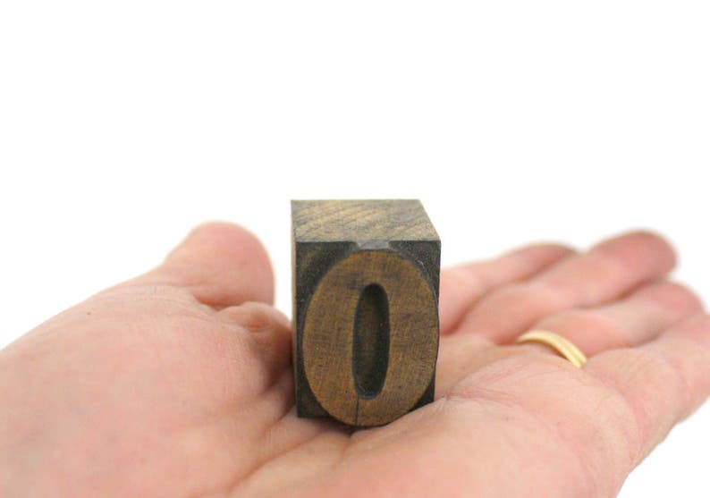 Wood Letterpress Block Numbers / One Inch Printers Block 0 9 | Etsy