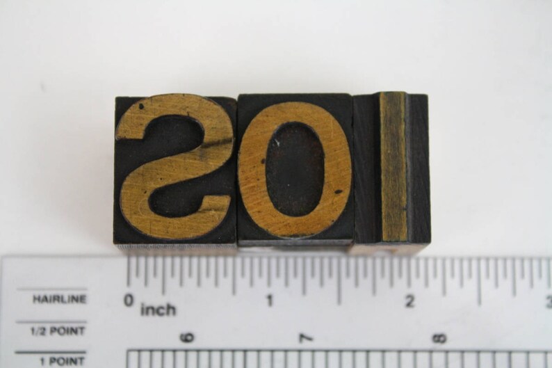 Letterpress Printing Blocks Vintage 1 Inch Wooden Alphabet / | Etsy