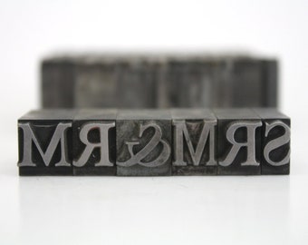 Linotype Letterpress Blocks Letters Numbers Printing Press - Etsy