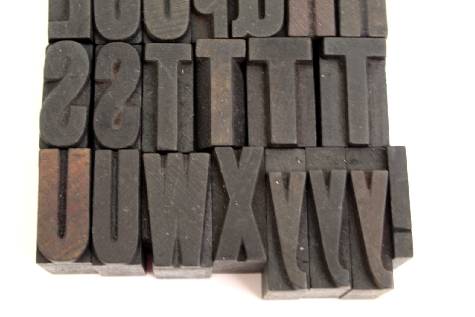 Wood Letterpress Type. One Inch Wooden Printing Blocks. Pick | Etsy