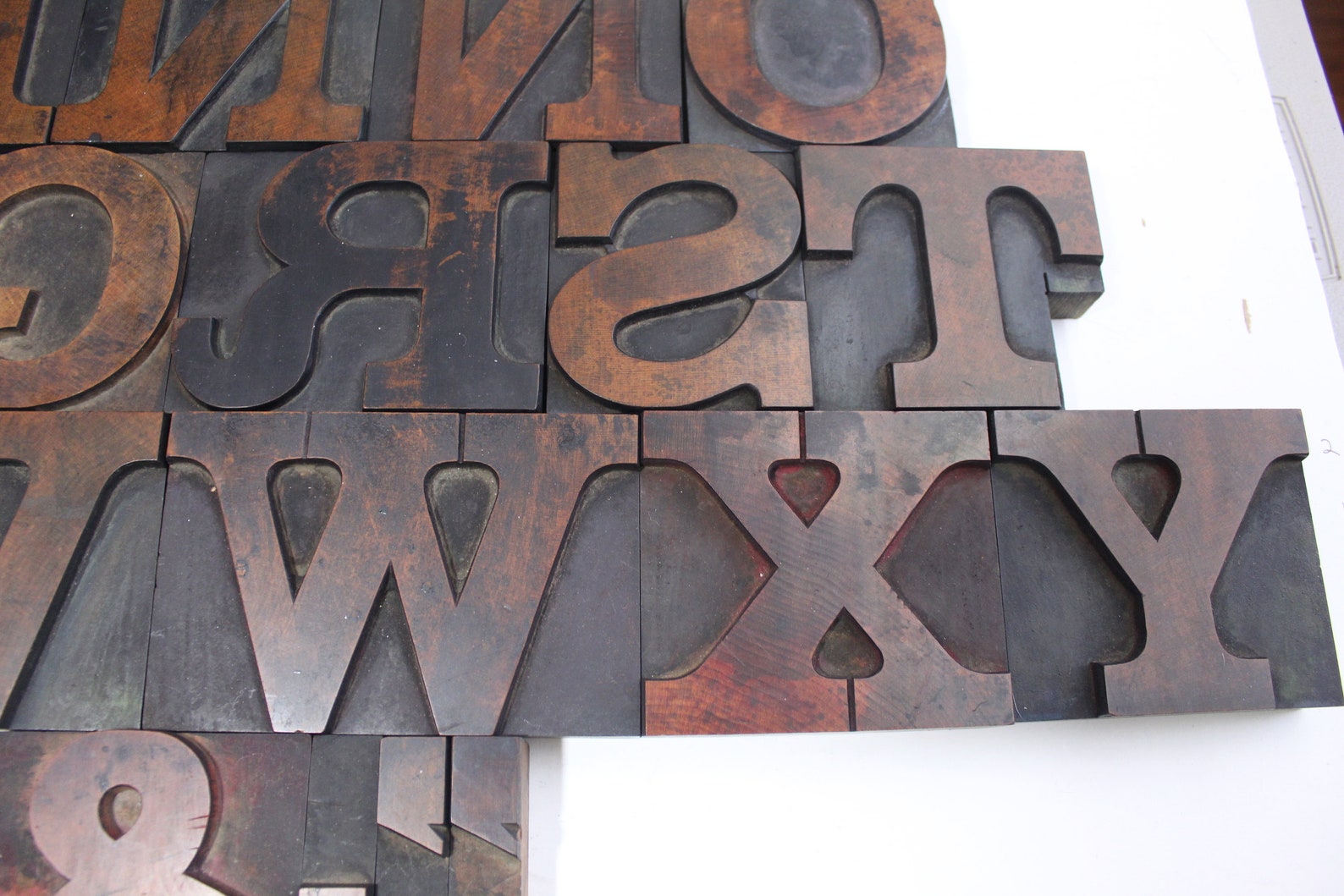 Large 3 1/4 Wood Letterpress. Antique Decorative Type by - Etsy