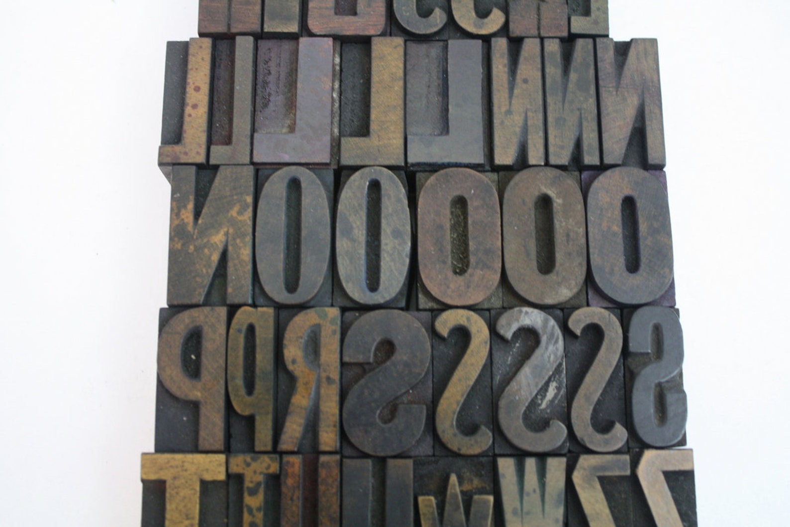 Vintage Wooden Letterpress Type. 1 3/8 Wood Letters and | Etsy