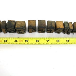 Wood Letterpress Block Numbers / One Inch Printers Block 0 9 / Pick ...