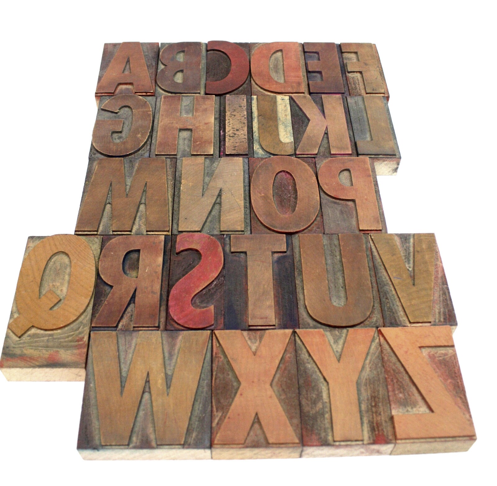 Large 3 Wooden Letterpress Printing Blocks. Pick Your | Etsy