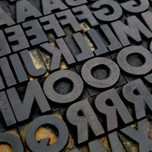 Wooden Letterpress Printing Blocks. 1 1/8 Wood Letter Type. Pick Your ...